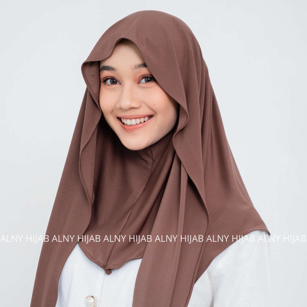Jual Pashmina Instan Kaos Jersey dagu Tutup Leher Premium Hijab ...
