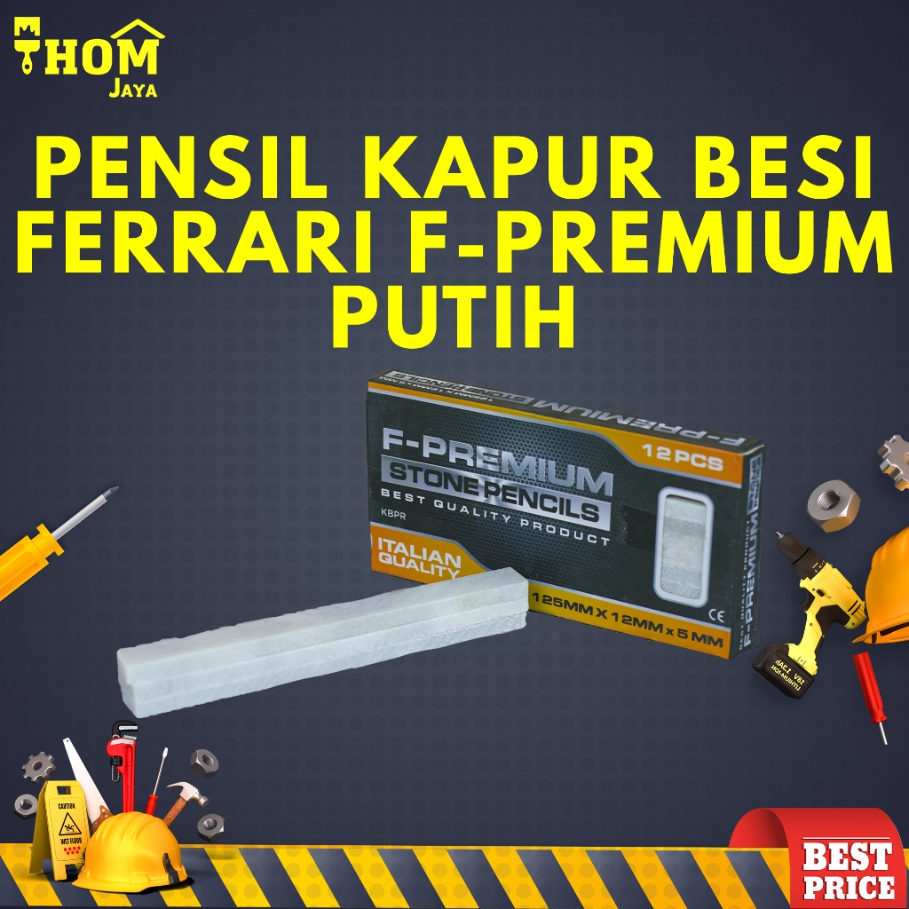 Jual PENSIL KAPUR BESI / KAPUR BESI PUTIH - FERRARI F-PREMIUM | Shopee ...