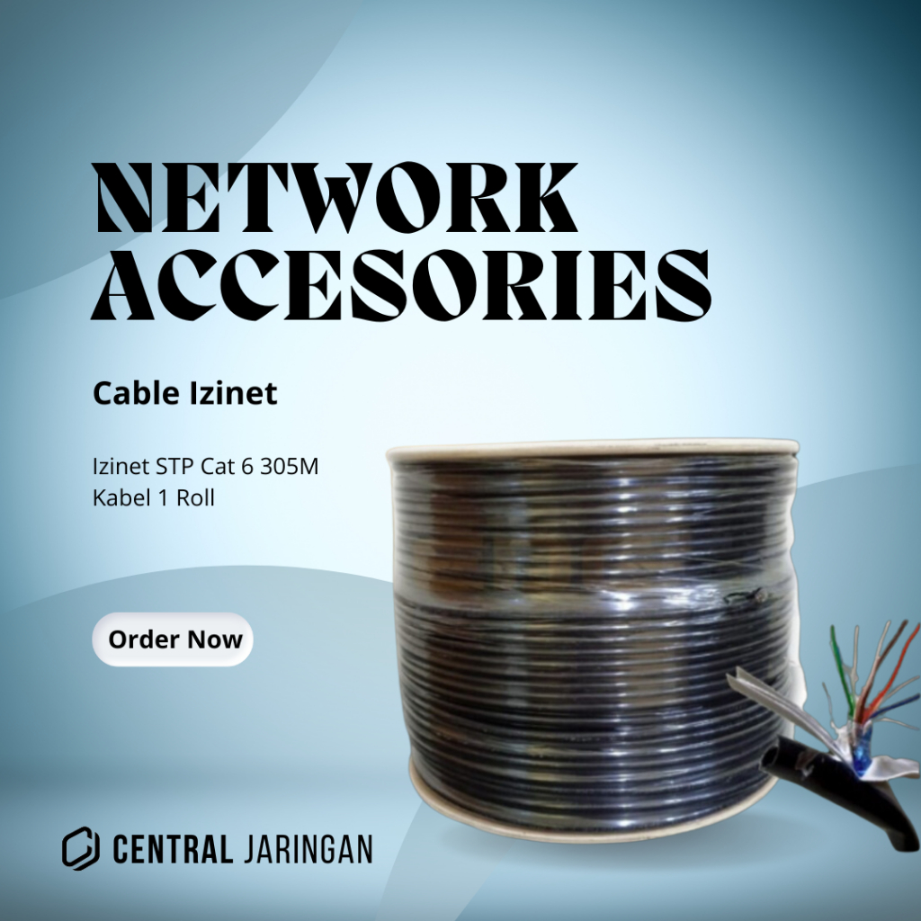 Jual Cable STP/FTP Cat 6 Outdoor Cable 305 Meter IZI net Original ...