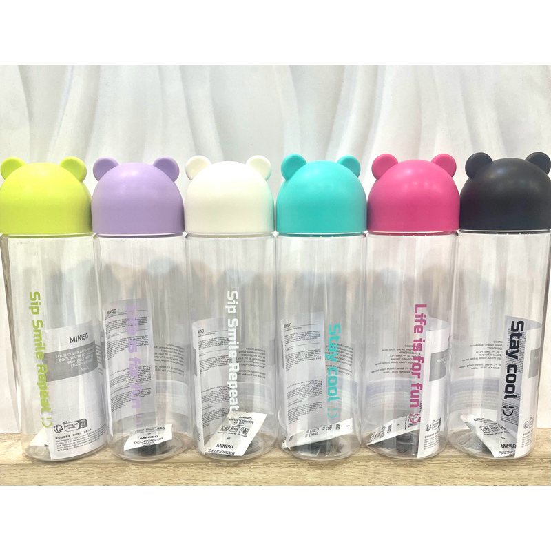 Jual Miniso Original Botol Minum Miniso Cool Cute Cartoon Solid Water ...