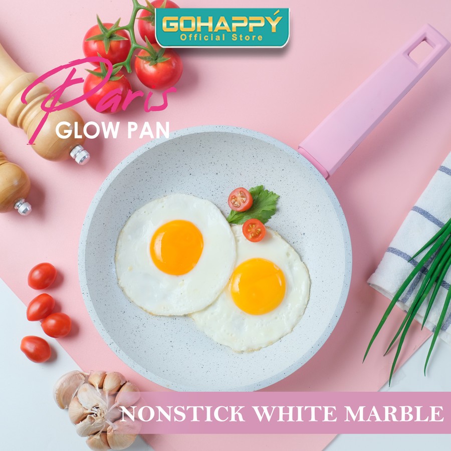Jual Panci Skillet Gohappy PARIS FRY PAN 20 CM GHP05 Glow pan frying ...
