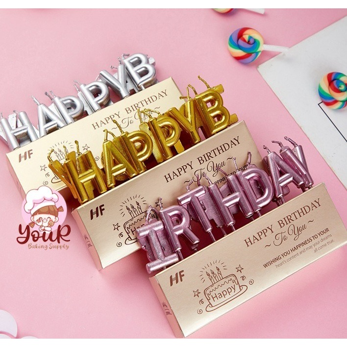Jual Lilin Happy Birthday / Lilin Kue Ulang Tahun / Birthday Candle ...
