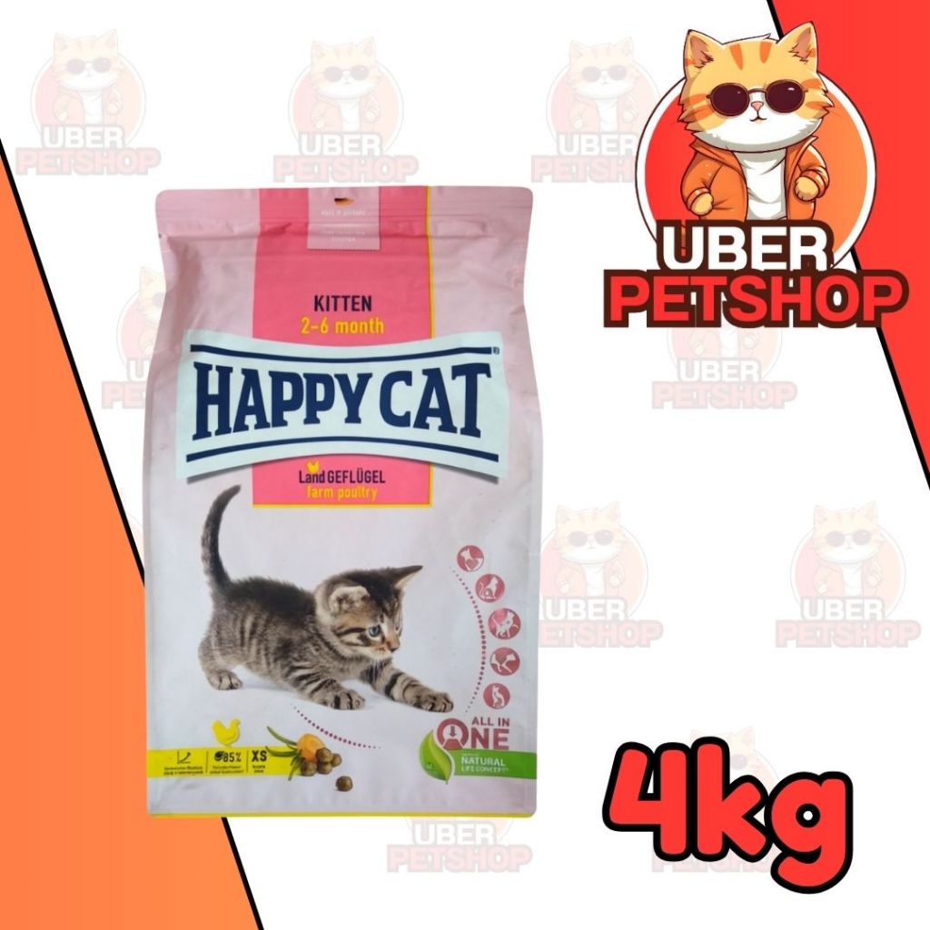Jual Happy Cat Kitten Geflugel Farm Poultry 4kg | Shopee Indonesia