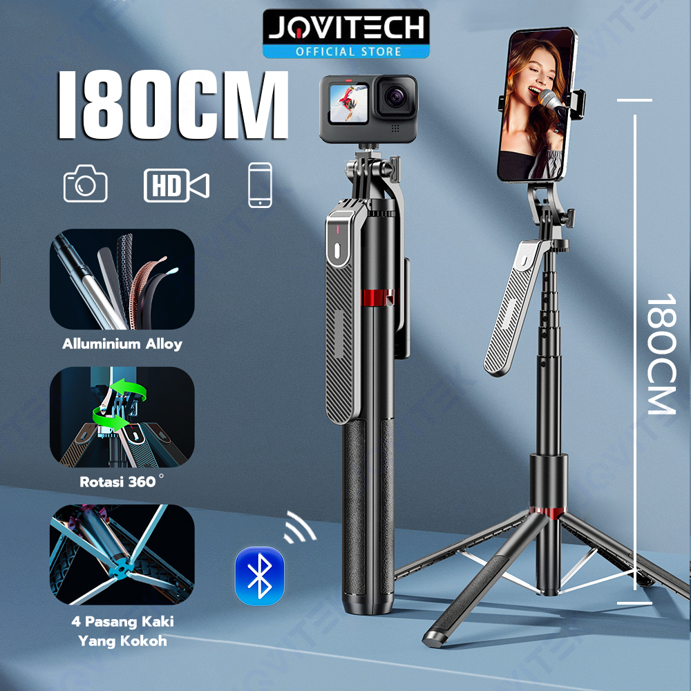 Jual Jovitech TR06 Tongsis Tripod Bluetooth Selfie Stick Remote Tripod ...