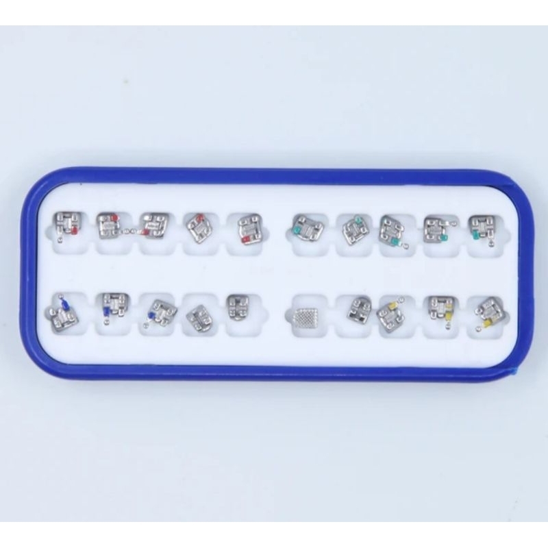 Jual Dental Orthodontic Bracket Mini Roth / Bracket Behel Metal 022 018 ...