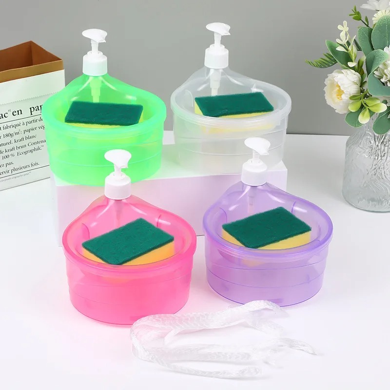 Jual Tempat Sabun Cuci Piring 1000ml Model Mangkuk Bulat Soap Pump ...