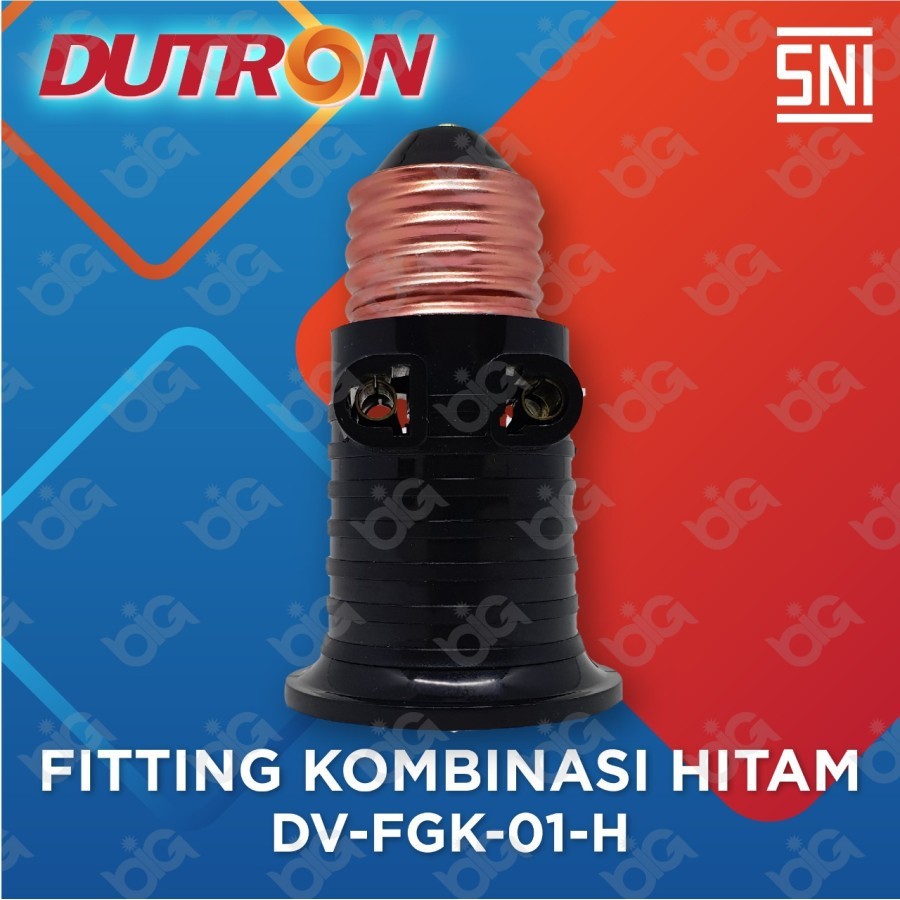 Jual Fitting Kombinasi Dutron Fitting lampu + Stok Kontak DV FGK 01 SNI ...