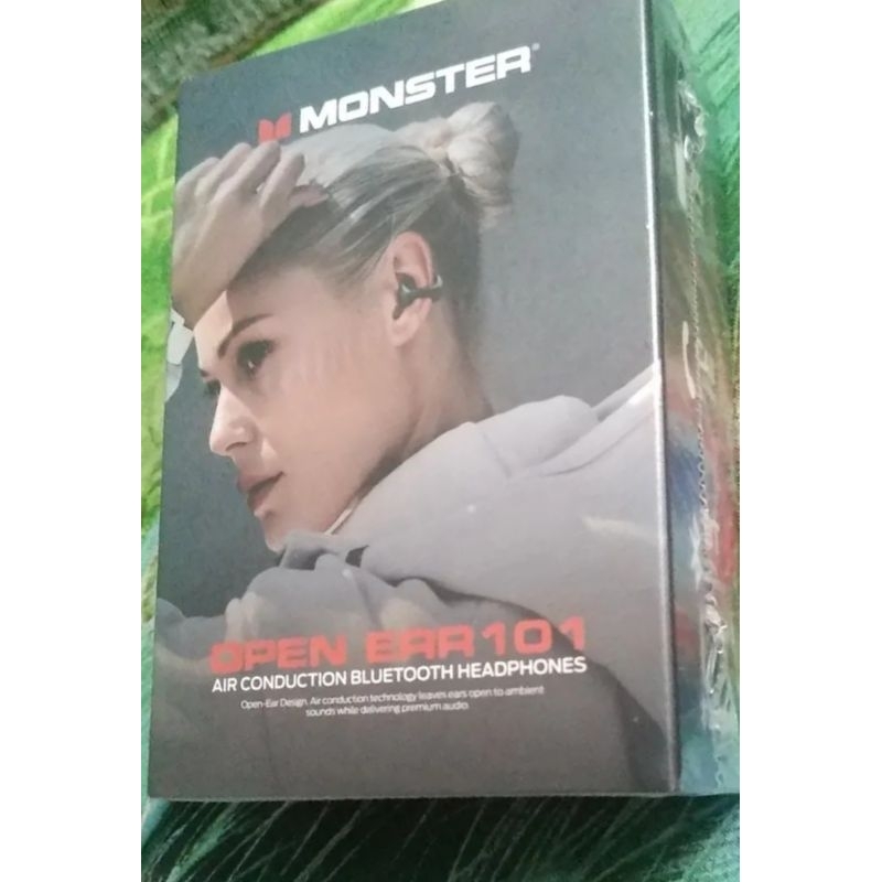 Jual Monster Open Ear 101 TWS Headset Bluetooth 5.3 Ear-clip Earphone ...