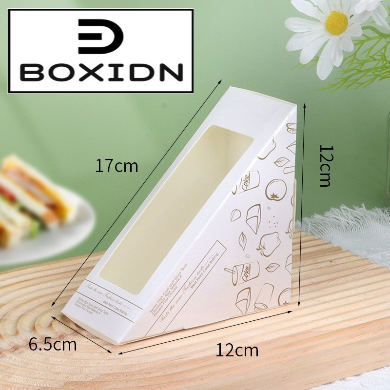 Jual Kotak Sandwich Paper Craft | Box Packing Sandwich | Mika Sandwich ...