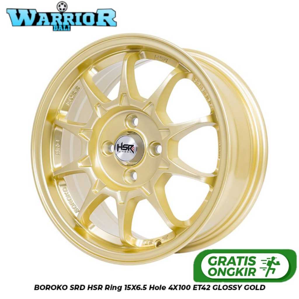 Jual Velg Racing Mobil Calya Sigra Ayla Ring 15 HSR BOROKO SRD R15 GOLD | Shopee Indonesia