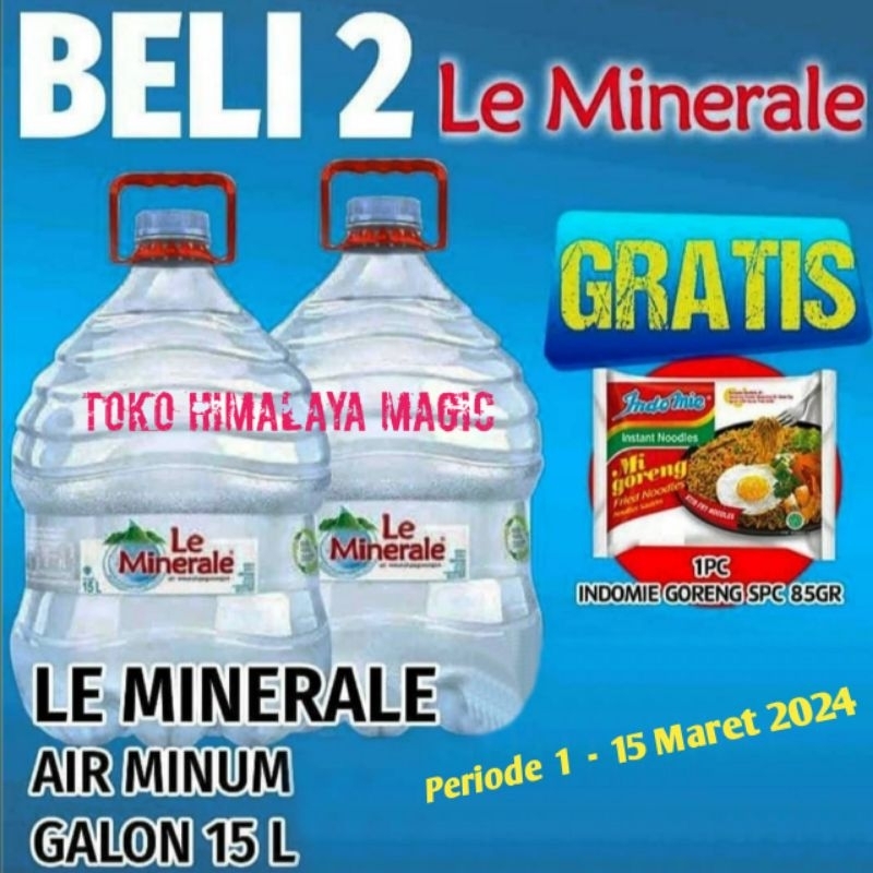 Jual Le Minerale Galon 15 Liter | Shopee Indonesia