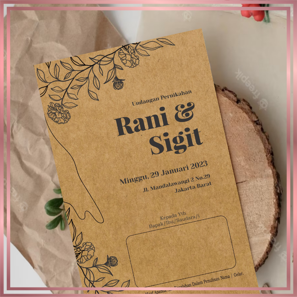 Jual Undangan Khitan, Undangn Nikah, Undangan Pernikahan, Undangan ...