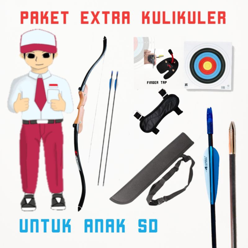 Jual paket lengkap panahan anak SD untuk ekstra kurikuler | Shopee ...