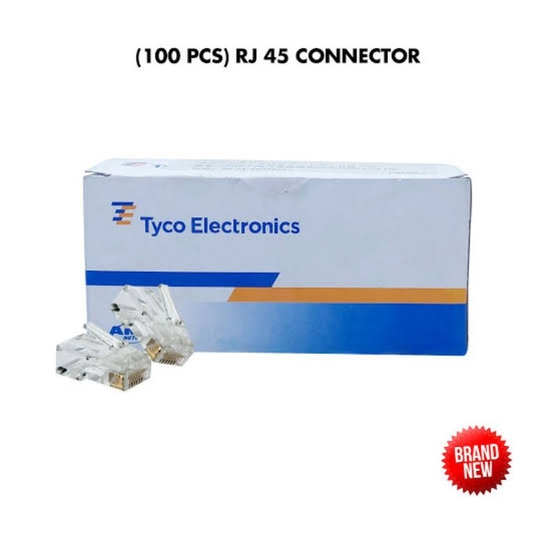 Jual Konektor Rj45 Amp Tyco Electronics 1 Kotak isi 100pcs | Shopee ...