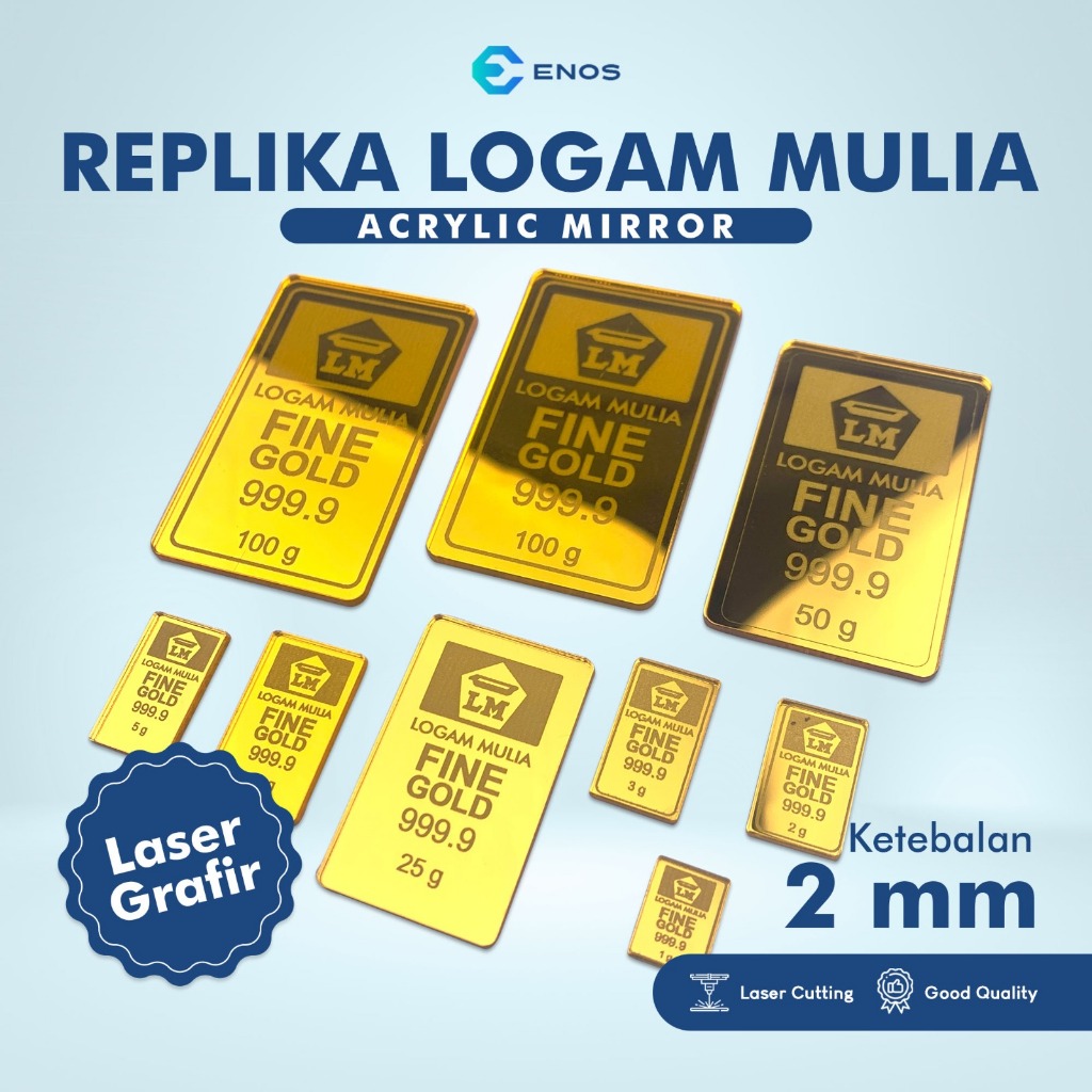 Jual LOGAM MULIA REPLIKA / LOGAM MULIA MAHAR / LOGAM MULIA AKRILIK ...