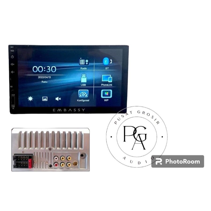Jual HEAD UNIT DOUBLE DIN MURAH 7 Inch DECKLESS Mp5 EMBASSY Carplay ...
