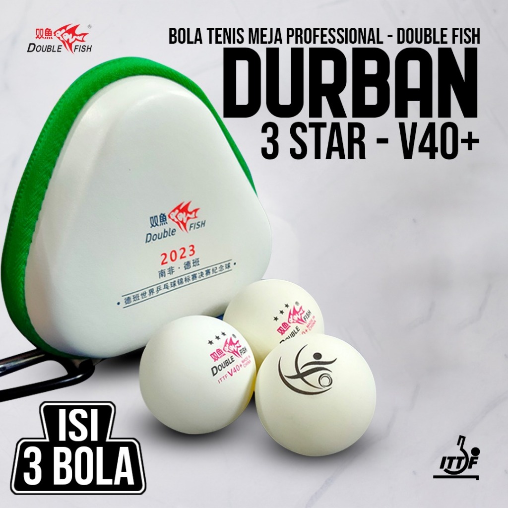 Jual Tempat Bola Pingpong Hard Ball Case Double Fish Durban 3 Star V40+ | Shopee Indonesia
