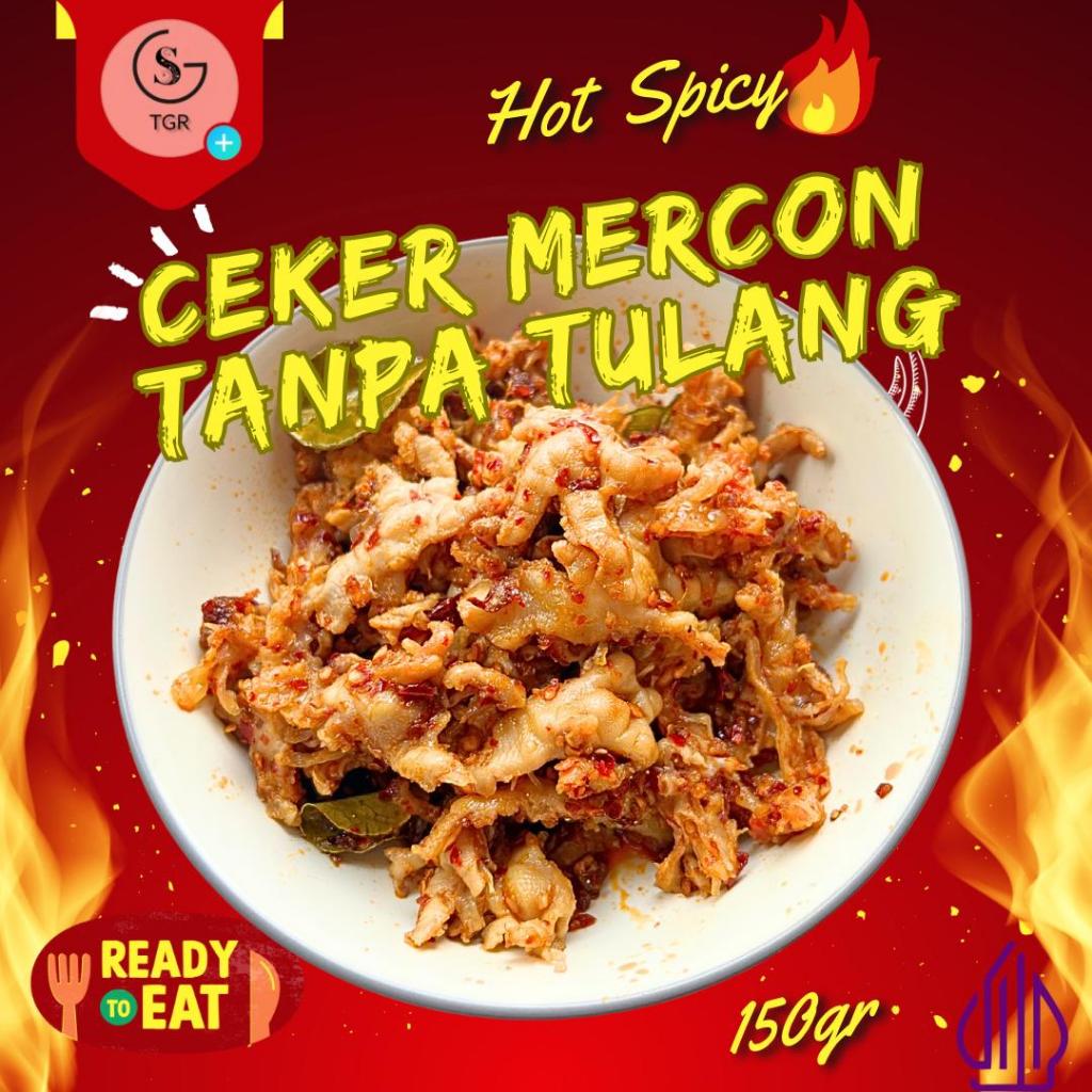 Jual Ceker Mercon Oseng Tanpa Tulang 150gr Langsung Siap Makan | Shopee ...