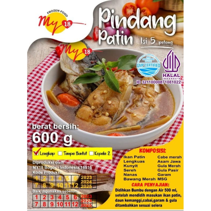 Jual Pindang patin / Siap masak / menu praktis dengan pelengkap ...