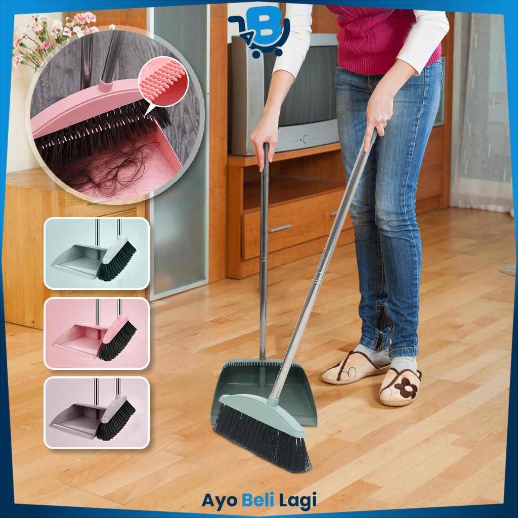 Jual Sapu Pengki Set Serokan 2IN1 Alat Pembersih Debu Kotoran Lantai ...