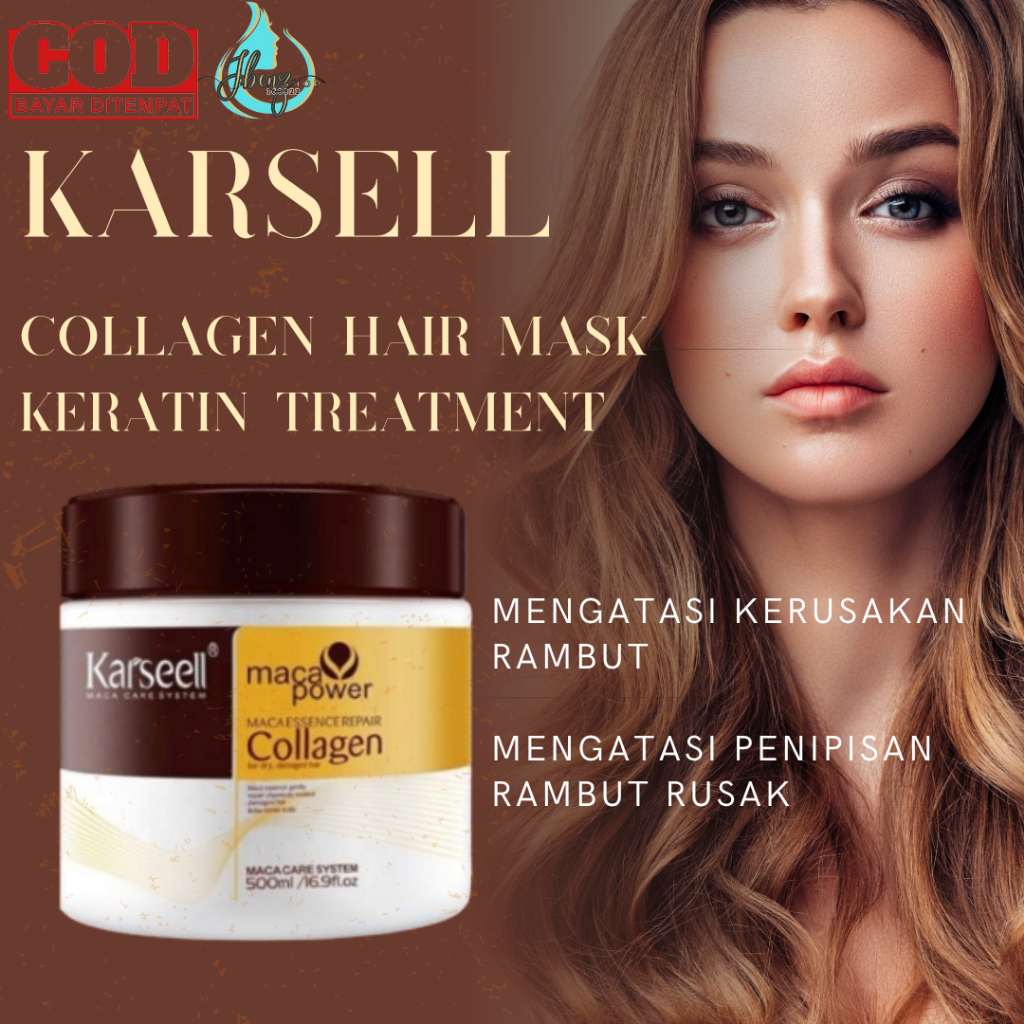 Jual Hairmask KARSEELL Collagen Keratin Treatment 500 ml Masker Rambut ...
