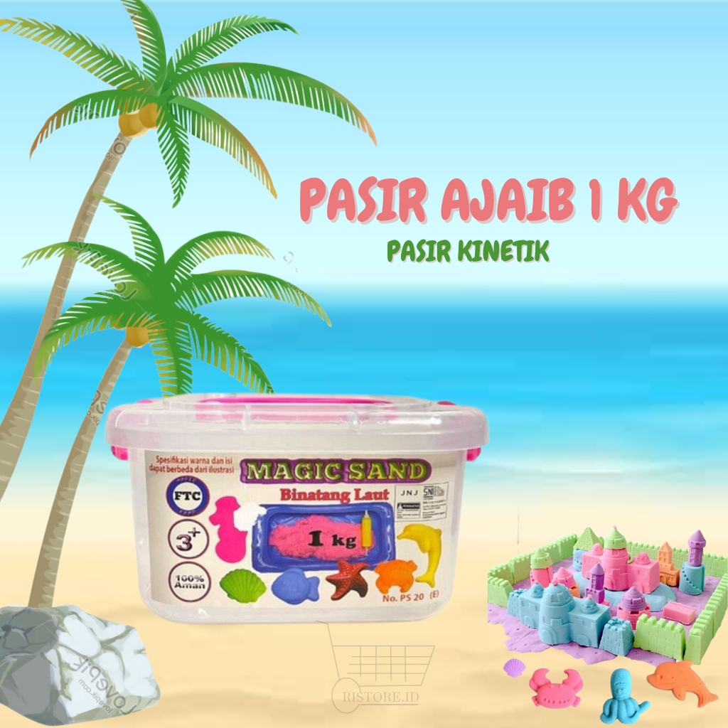 Jual Mainan Anak Pasir Ajaib / Mainan Pasir Ajaib 1kg / Pasir Ajaib Set ...