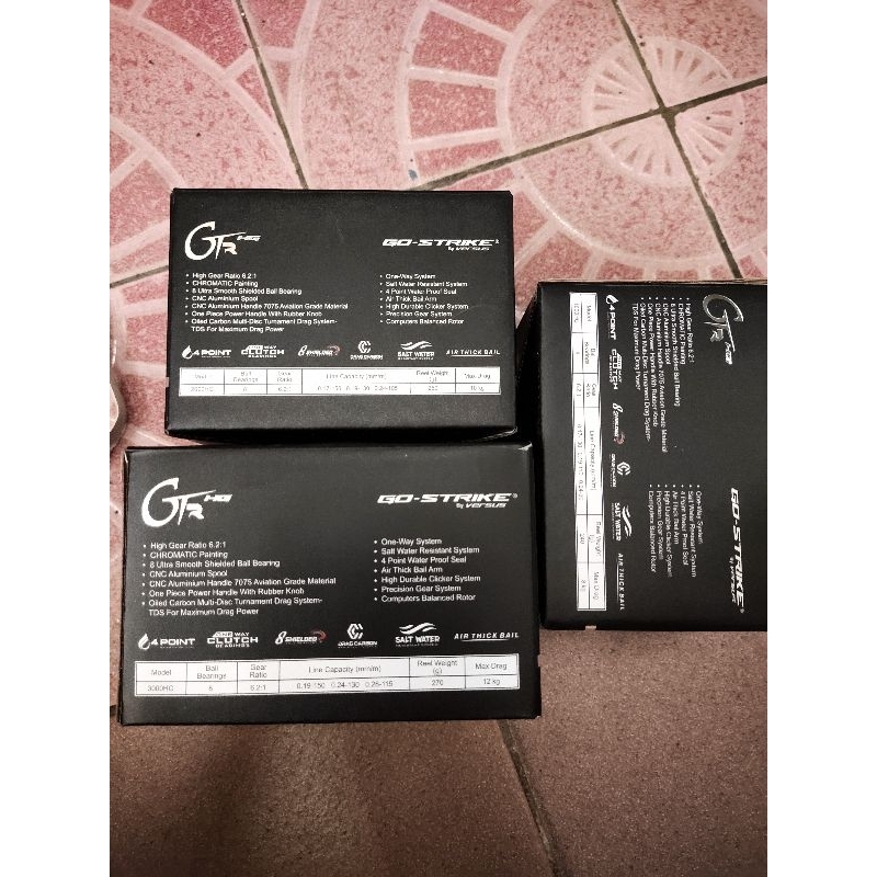 Jual reel pancing go strike versus gtr 800 1000 2000 3000 power handel ...