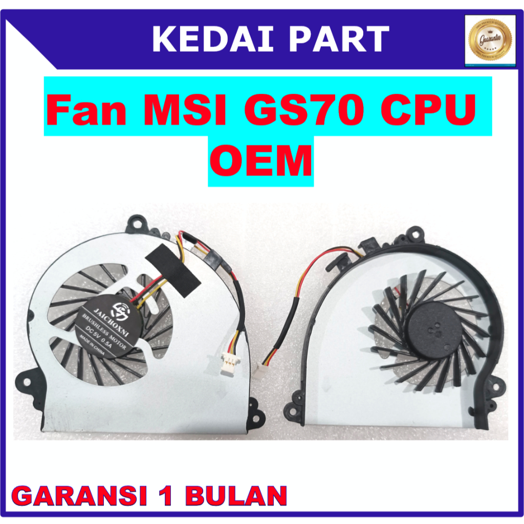 Jual FAN MSI GS70 GS72 N269 N347 N284 N229 UX7 N197 3Pin CPU OEM ...