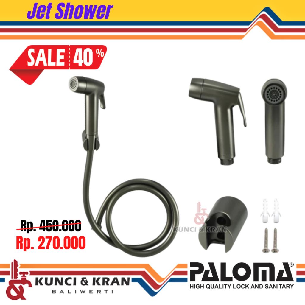 Jual SHOWER JET PALOMA TSP3104 JET WASHER JET GUNMETAL SHOWER TOILET ...