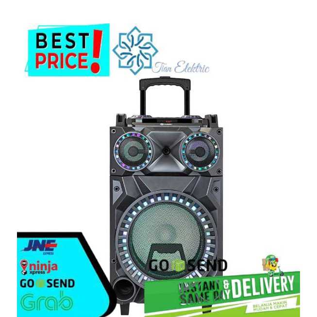 Jual GMC 899B Multimedia Speaker Bluetooth (Include 1 Mic Wireless ...