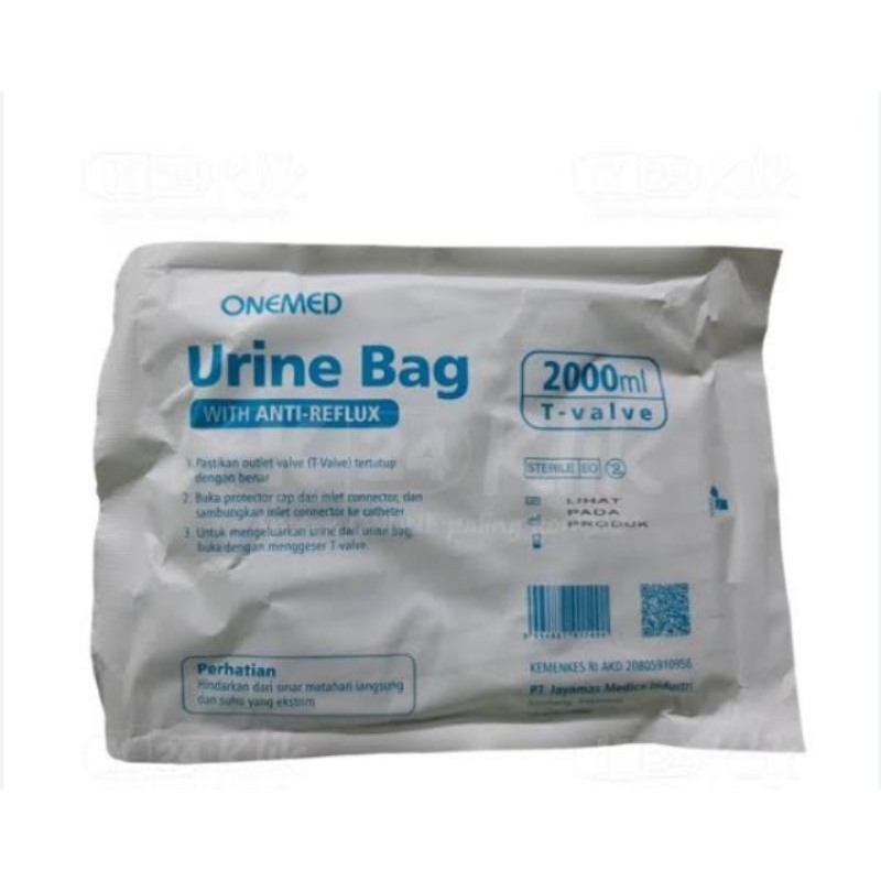 Jual Urine bag 2000ml Onemed T Valve/kantong urine 2 liter | Shopee ...