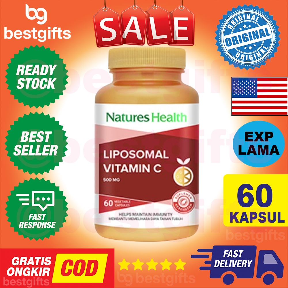 Jual NATURE'S NATURES NATURE HEALTH LIPOSOMAL VITAMIN C 500MG MEMBANTU MEMENUHI KEBUTUHAN ...