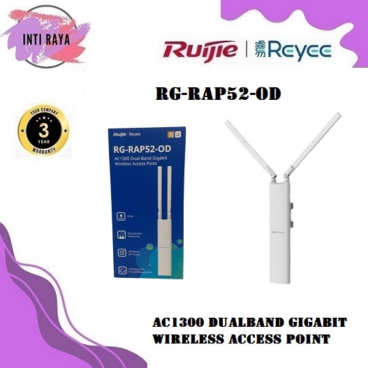 Jual Ruijie RG-RAP52-OD Akses Poin Outdoor Reyee Band-Ganda AC1300 Wi-Fi 5 | Shopee Indonesia