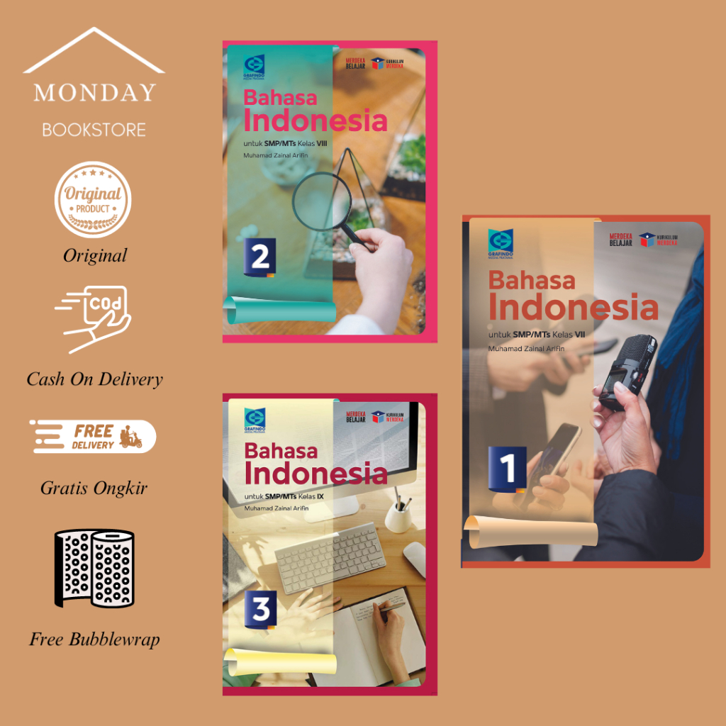 Jual GRAFINDO SMP - Bahasa Indonesia SMP/MTs Kelas 7,8,9 KURIKULUM MERDEKA | Shopee Indonesia