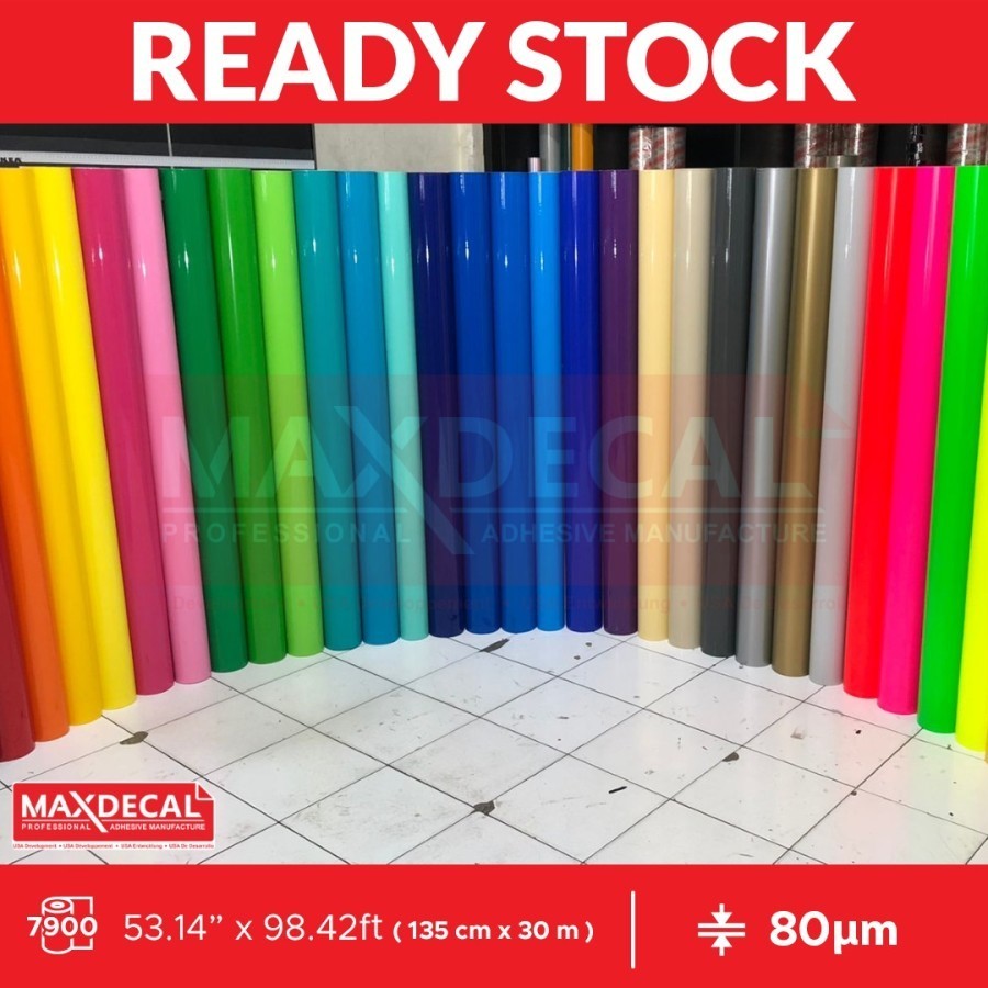 Jual MAXDECAL 7900 Color Cal 135cm Sticker Vinyl MATT DOFF [METERAN ...