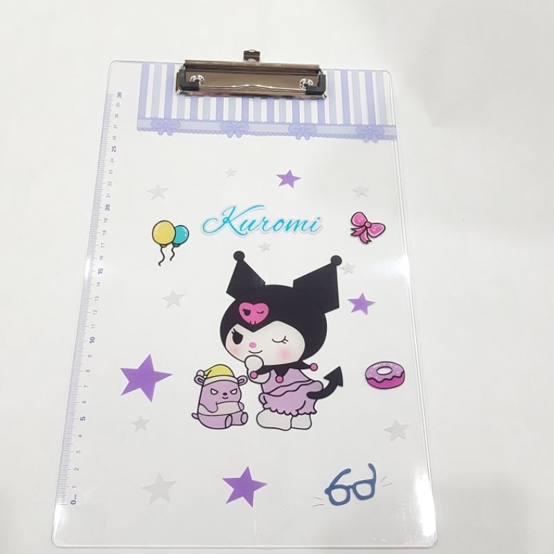 Jual Papan Dada Plastik Mika / Papan Ujian Mika Tebal Kuromi 5225-1 ...