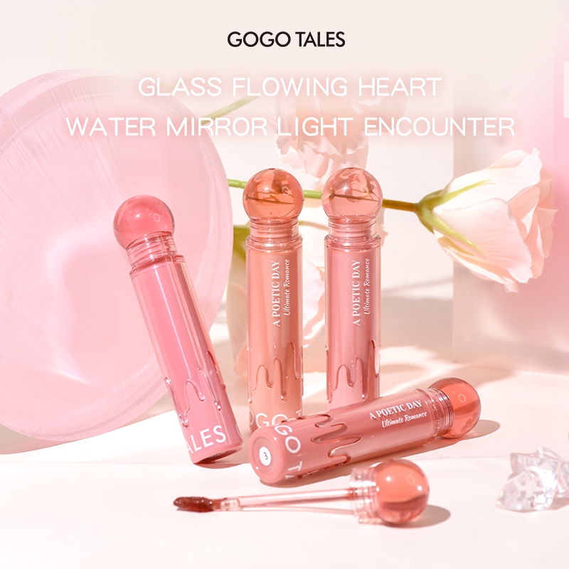 Jual GOGO TALES Gogo dance small pink ball water gloss mirror lip glaze ...