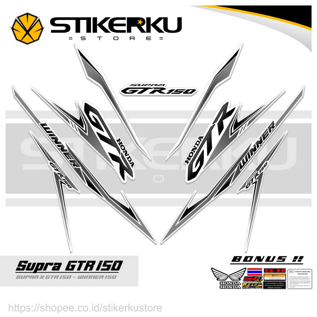 Jual STRIPPING SUPRA GTR 150 / MOTIF 58 / HONDA WINNER 150/ STIKER GTR ...