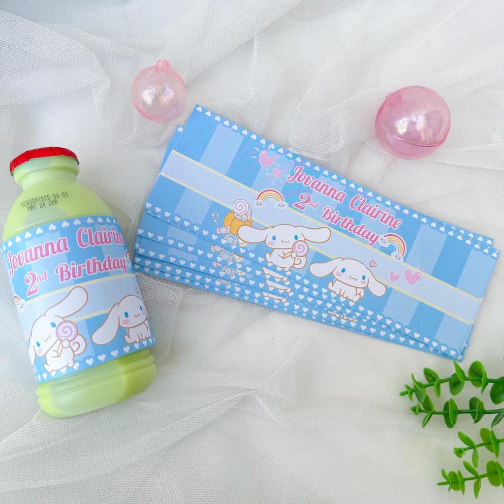 Jual Cinnamoroll Biru - Label Susu BOTOL Indomilk 190ml / Ulang Tahun ...