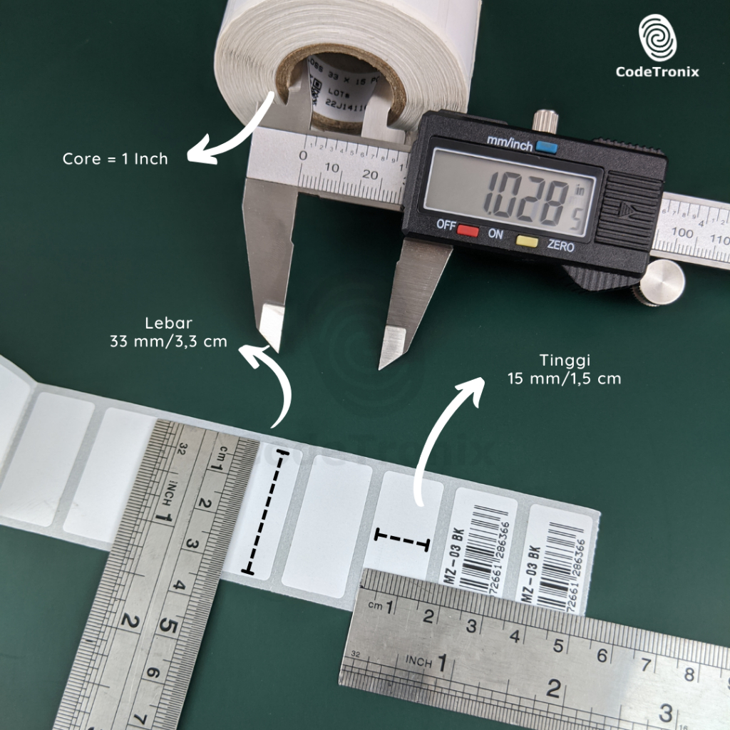 Jual Cetak Label Expired Date 33x15 Sticker Semicoated Kertas Stiker ...