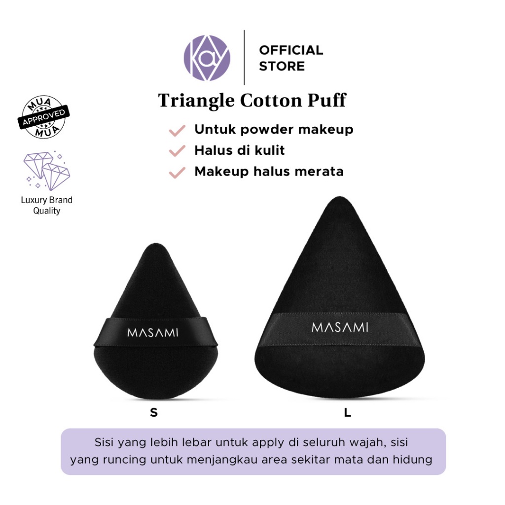 Jual Masami Triangle Puff / Ultra Triangle Puff / Slim Triangle Puff ...