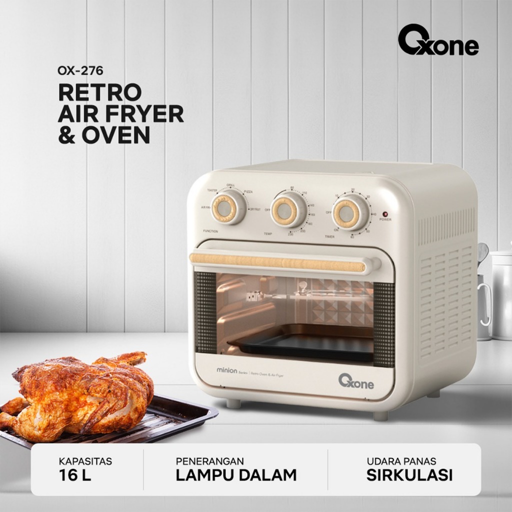 Jual Oxone OX276 Retro Mini Oven & Air Fryer Minion Series | Shopee ...