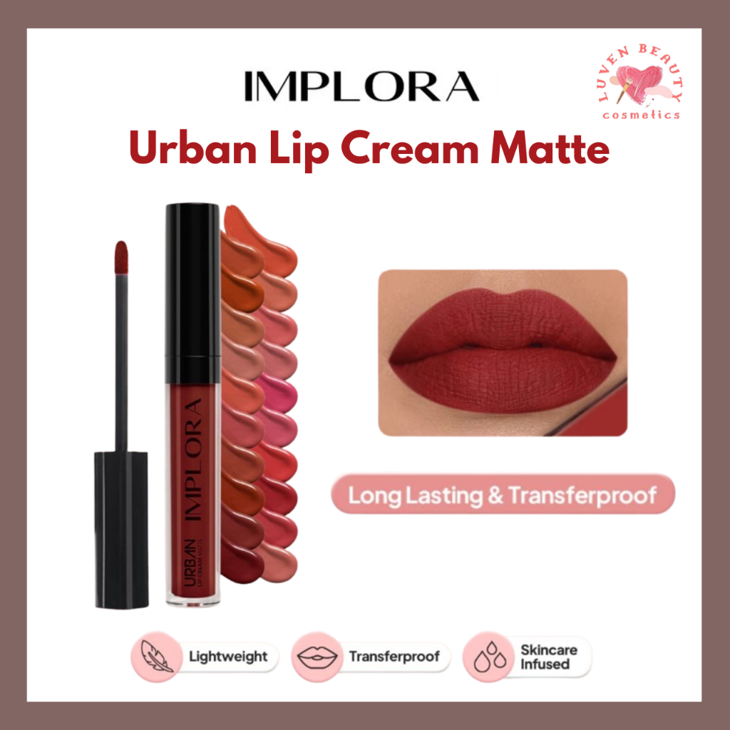 Jual IMPLORA Urban Lip Cream Matte Original BPOM | IMPLORA Lipcream ...