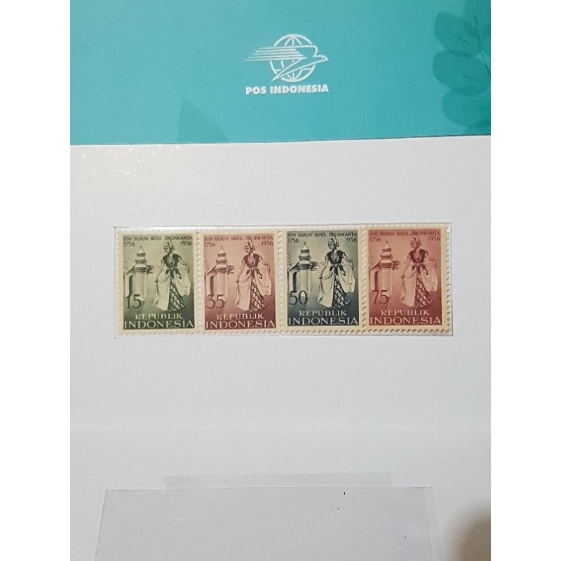 Jual Perangko Kuno 200th Kota Jogjakarta 1956 Baru Mint Set 4pc Super ...