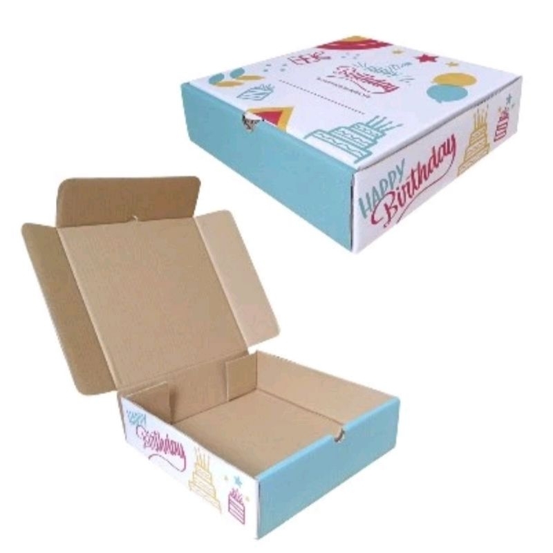 Jual Box ulang tahun happy birthday/kotak ultah/kardus tebal box pizza ...