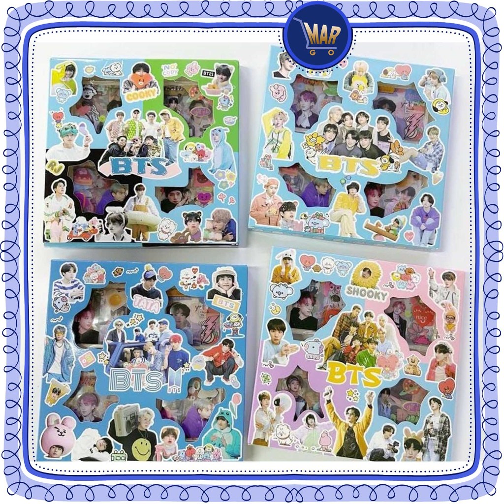 Jual Sticker BTS 100 lembar Stiker Army Nono Momo KPop Album Foto Korea ...