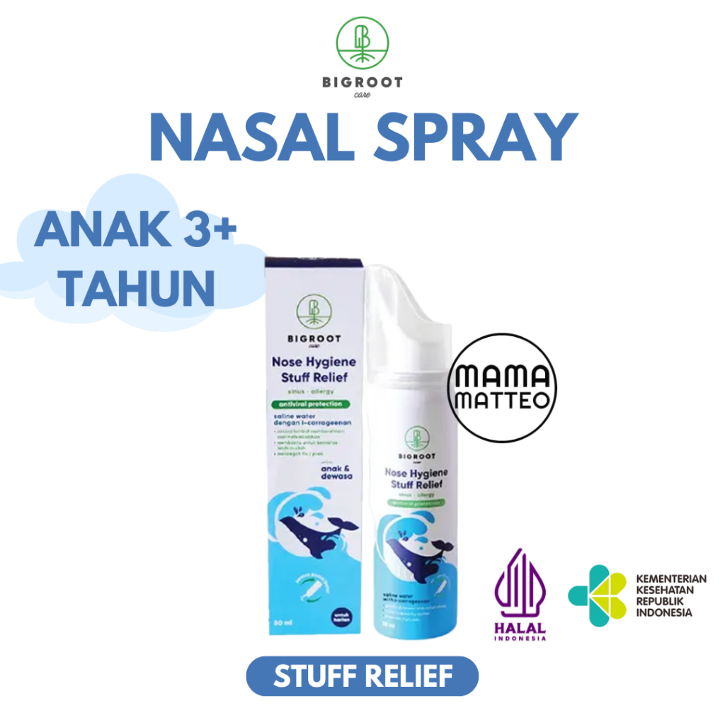 Jual Bigroot Nose Hygiene Ultra Gentle Baby & Nose Hygiene Stuff Relief 50ml | Halal Nasal Spray ...