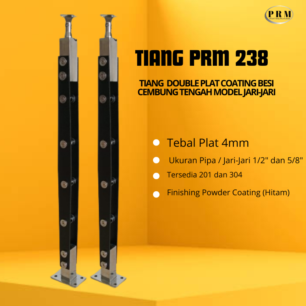 Jual Railing tangga coating besi model jari - jari stainless minimalis ...