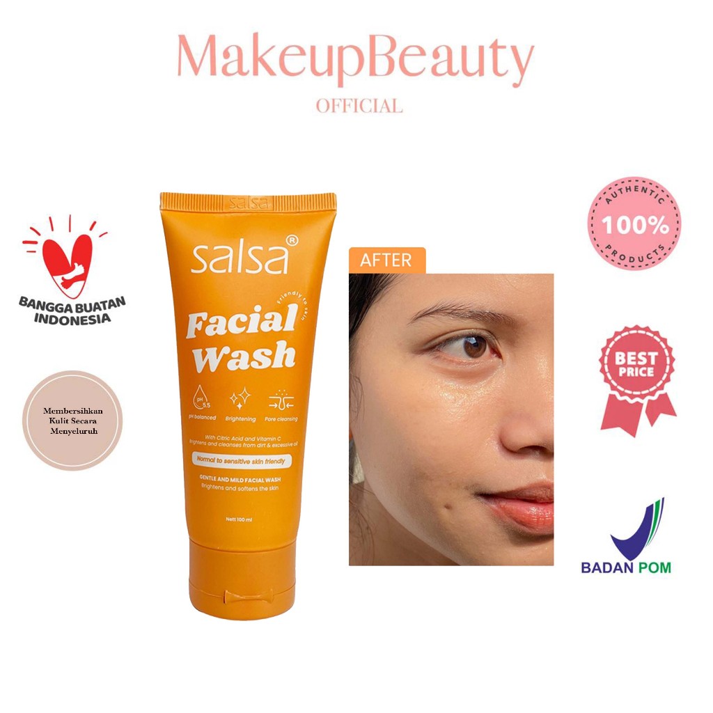 Jual SALSA Facial Wash - Gentle and Mild 100ml (Sabun Pembersih Wajah ...