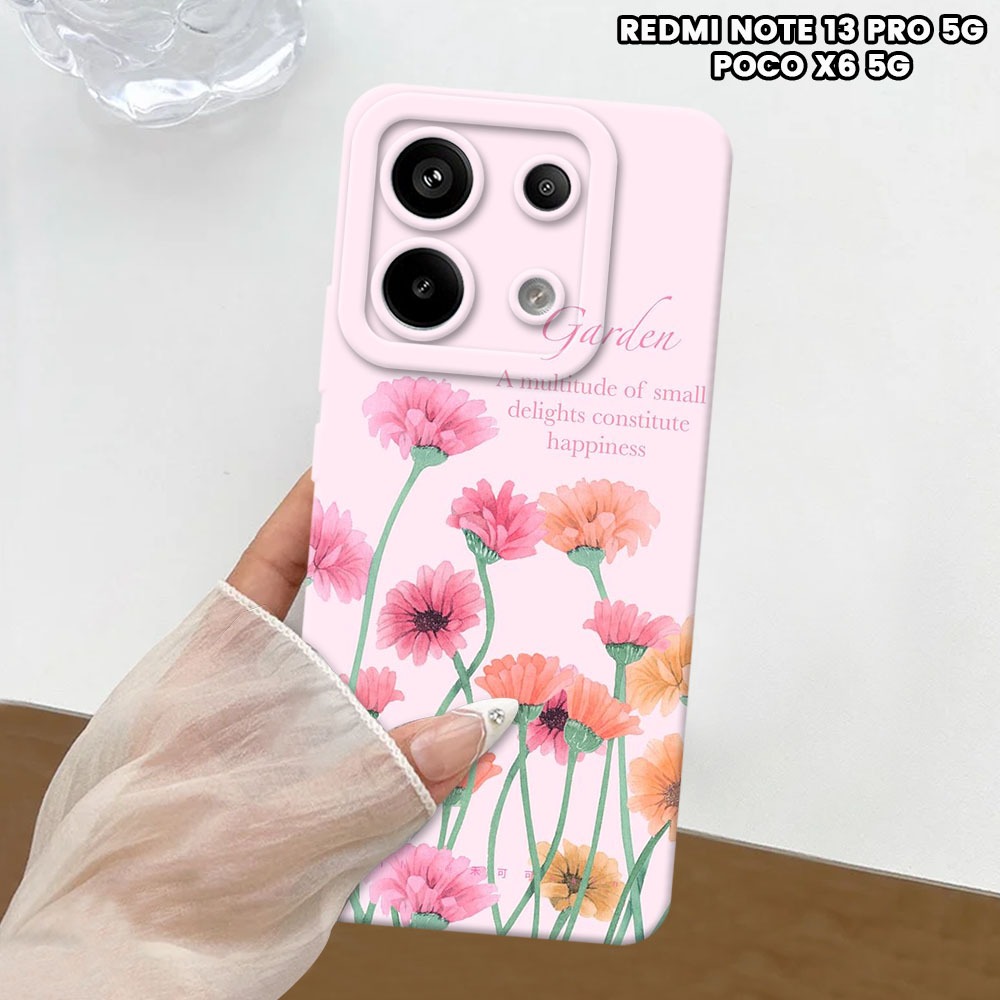 Jual Case Hp Redmi note 13 Pro 5G / Poco X6 5G - Fashion Case BUNGA (SH ...